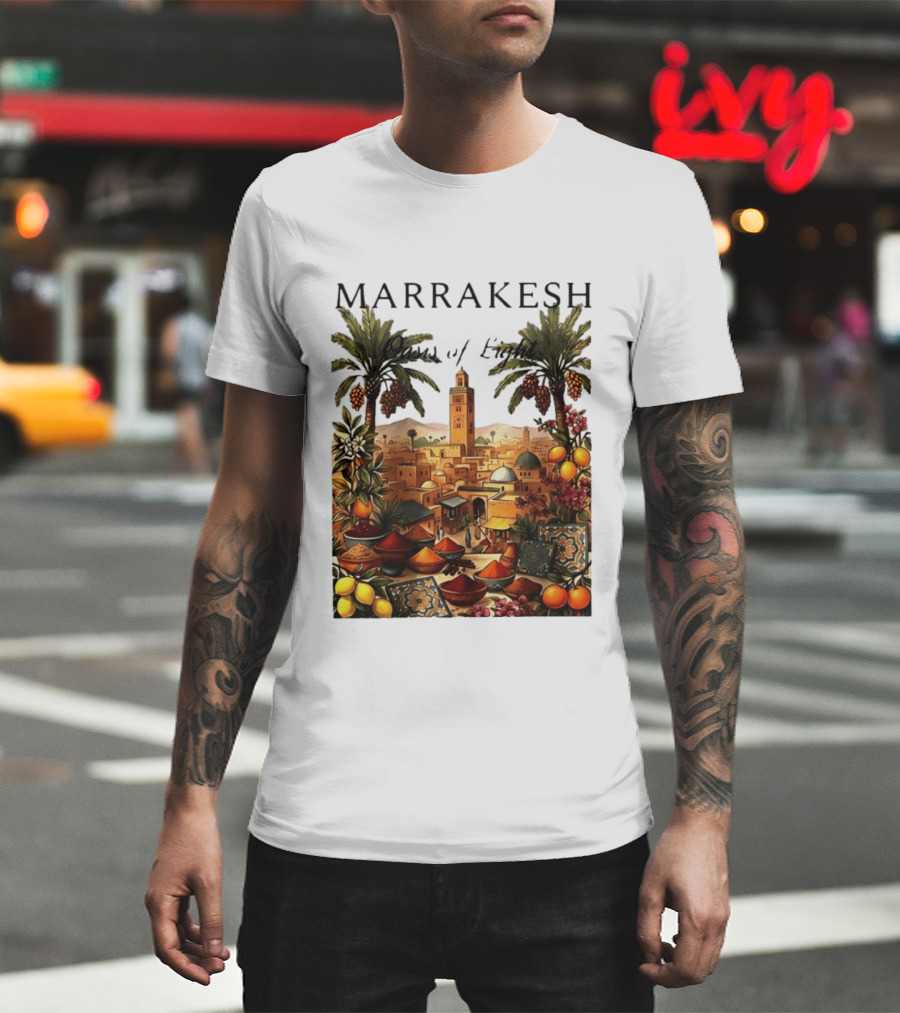 Marrakesh Oasis Of Light Noise Spices And Good Vibes T-Shirt