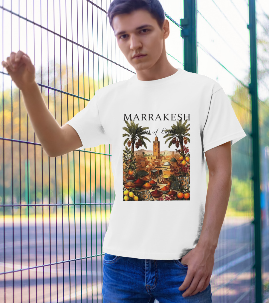 Marrakesh Oasis Of Light Noise Spices And Good Vibes T-Shirt
