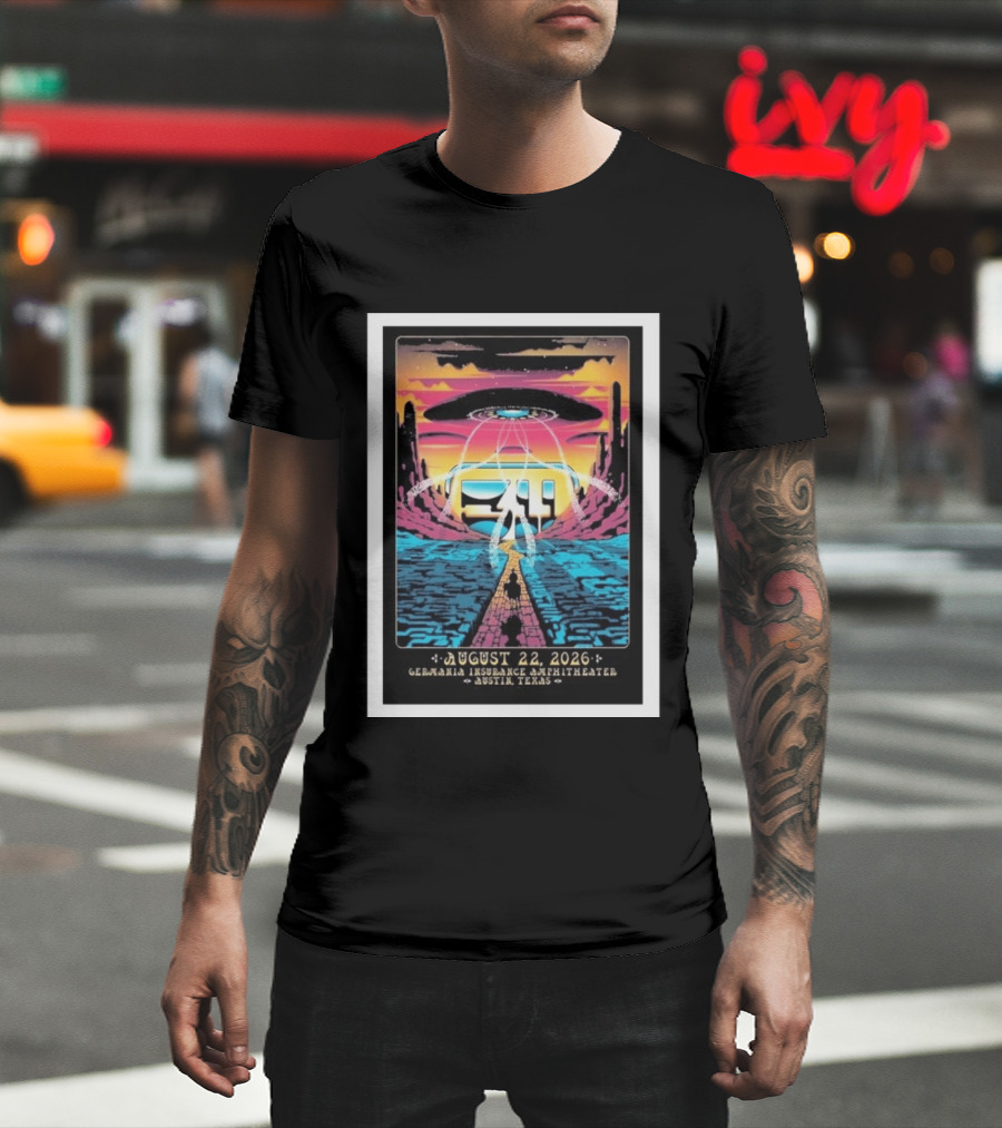 311 Band Live At Germania Insurance Amphitheater Austin Texas August 22 2026 Event T-Shirt