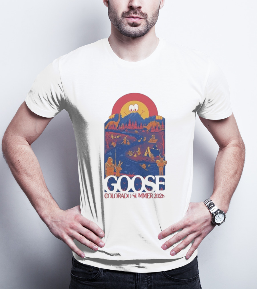 Goose Colorado Summer 2026 Illustrated Camping Adventure T-Shirt