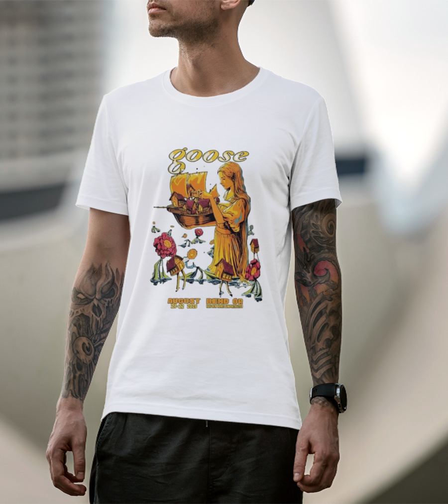 Goose Bend OR August 21 22 2026 Tour Goose Interdimensional Pizza Event T-Shirt
