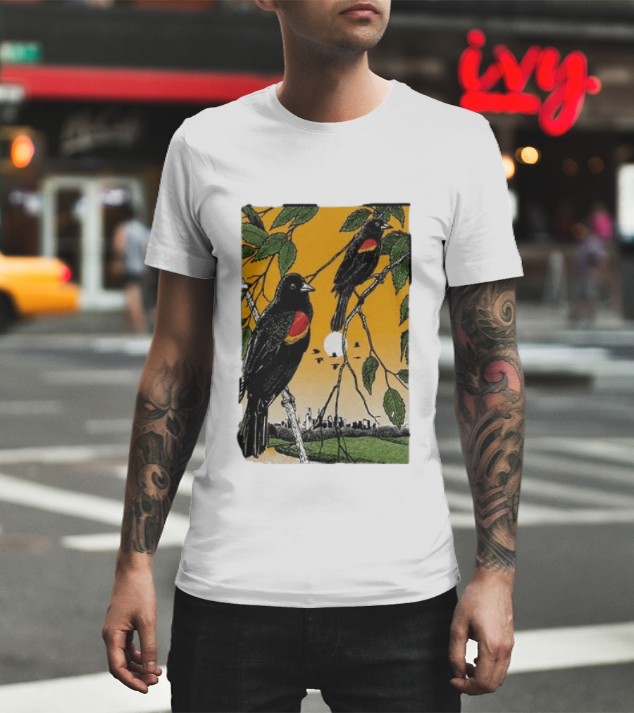 Gregory Alan Isakov Philadelphia August 21 2026 Red Winged Blackbirds City Skyline T-Shirt