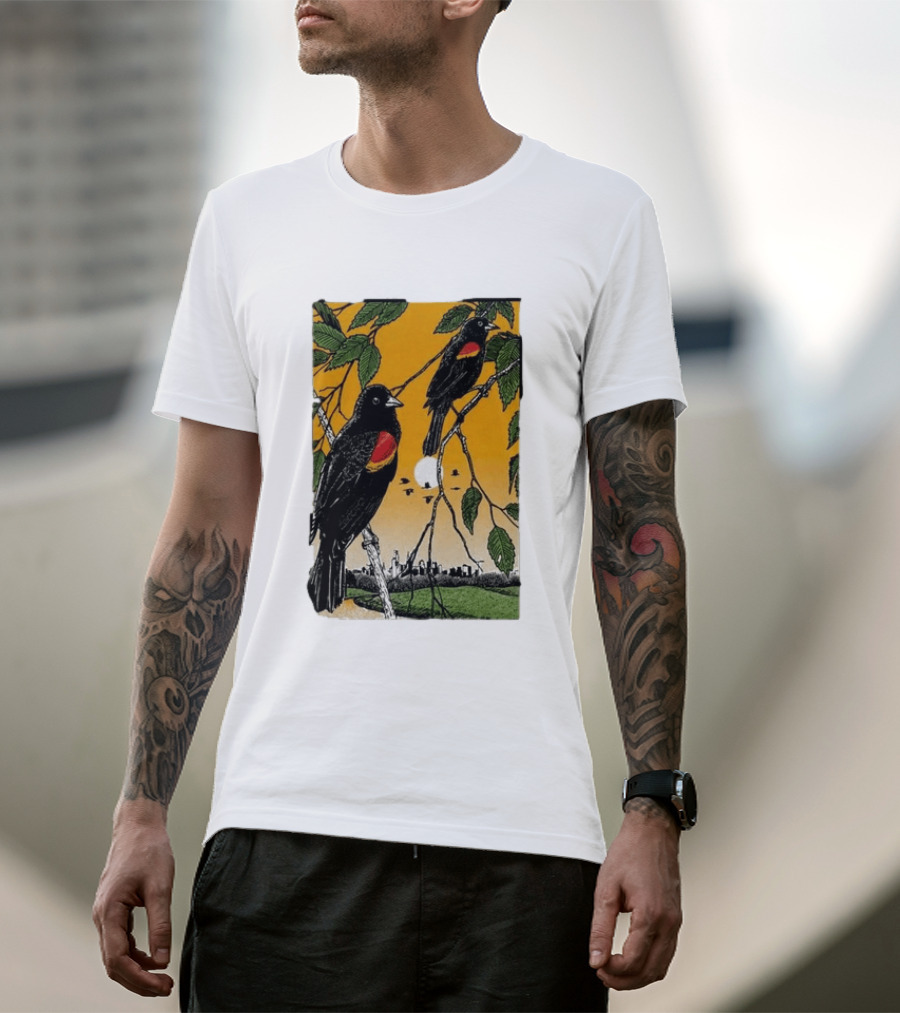 Gregory Alan Isakov Philadelphia August 21 2026 Red Winged Blackbirds City Skyline T-Shirt