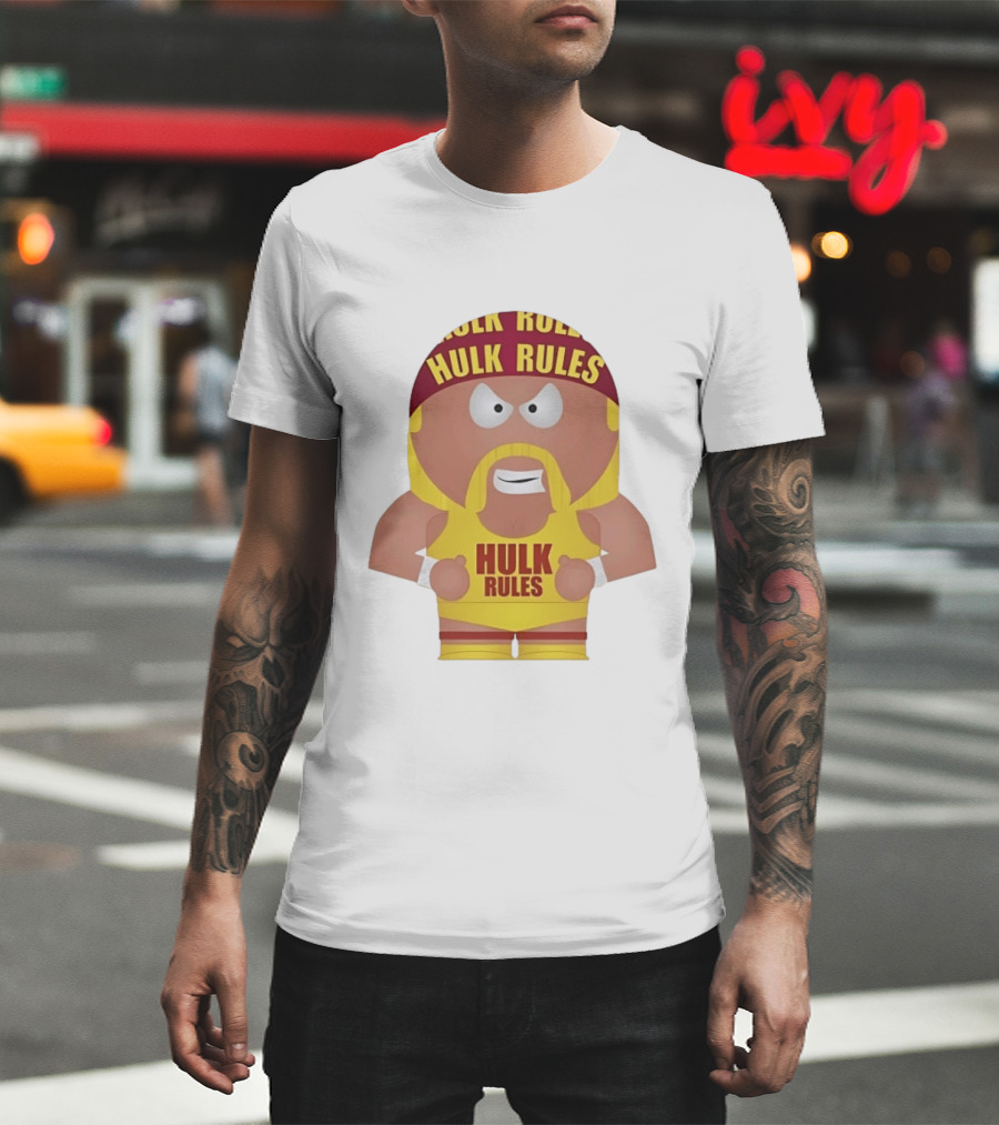 Hulk Hogan South Park Style Hulk Rules Wrestling T-Shirt