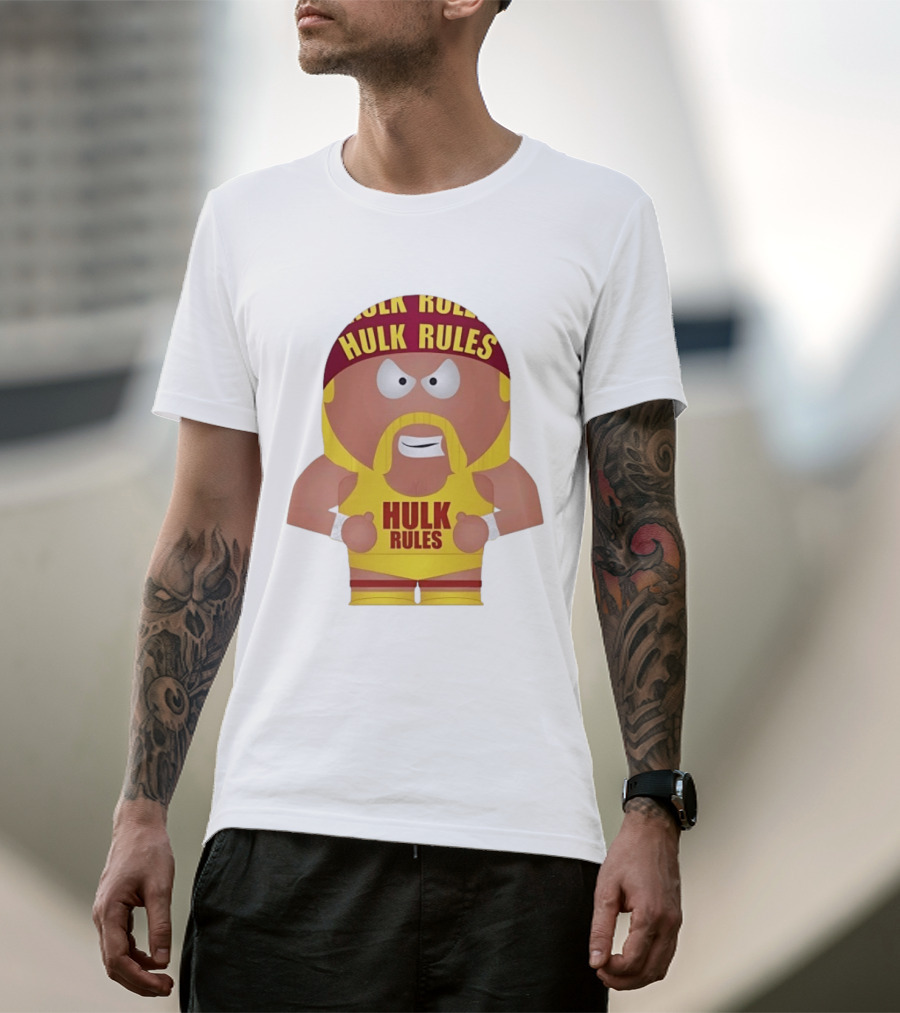 Hulk Hogan South Park Style Hulk Rules Wrestling T-Shirt