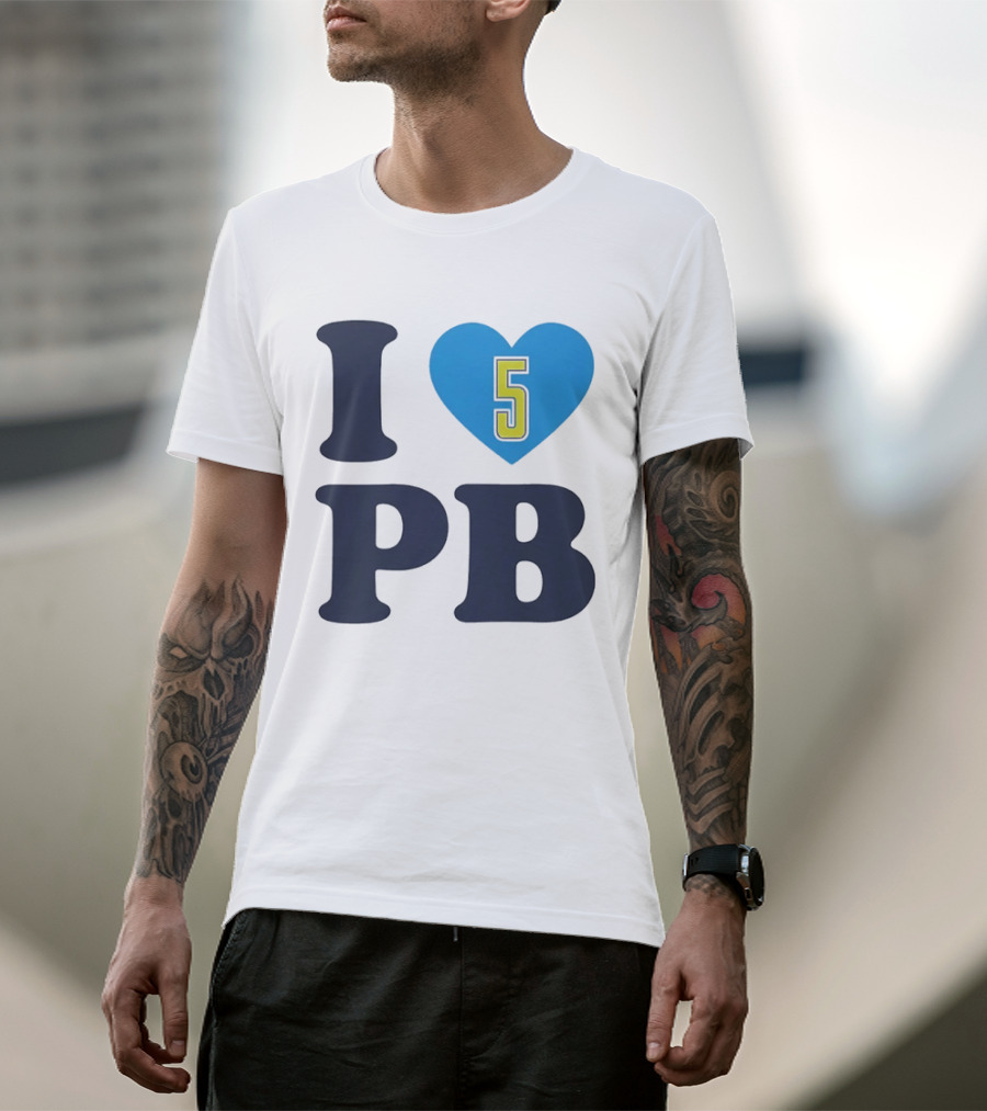 I Love Heart 5 PB Sports T-Shirt