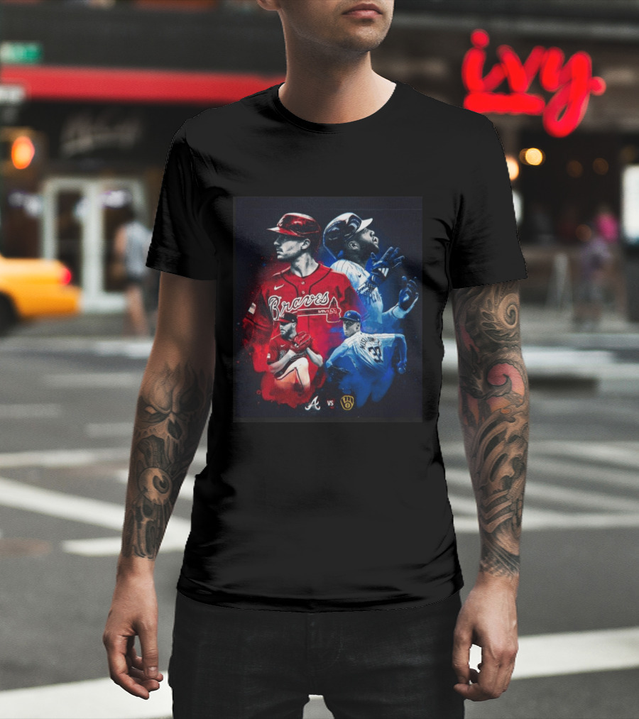 Braves Vs Brewers Showdown Chris Sale Jacob Misiorowski Pitching Duel In Milwaukee T-Shirt