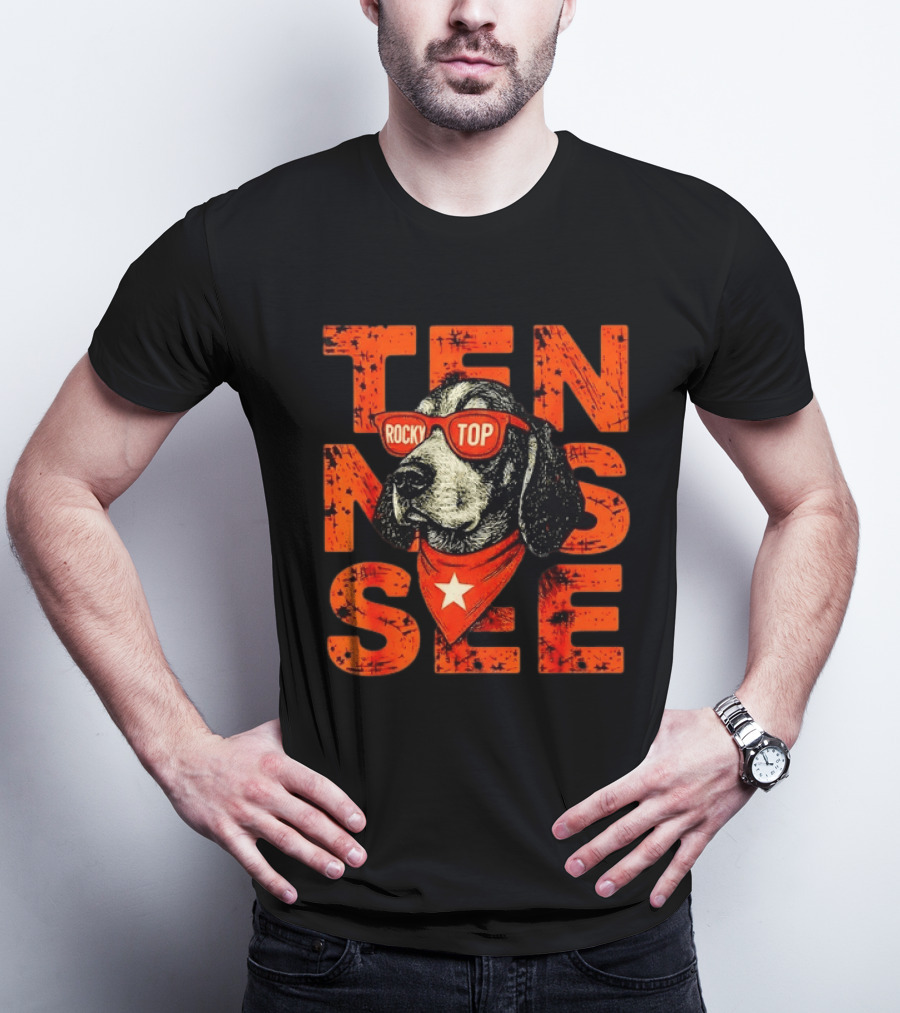 Tennessee Rocky Top Dog Vintage College Football T-Shirt