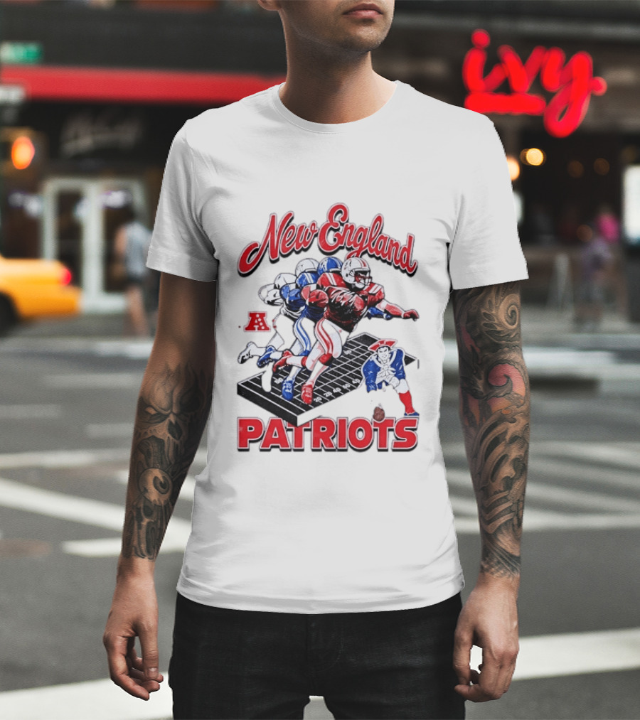 New England Patriots Football Player Action AFC T-Shirt