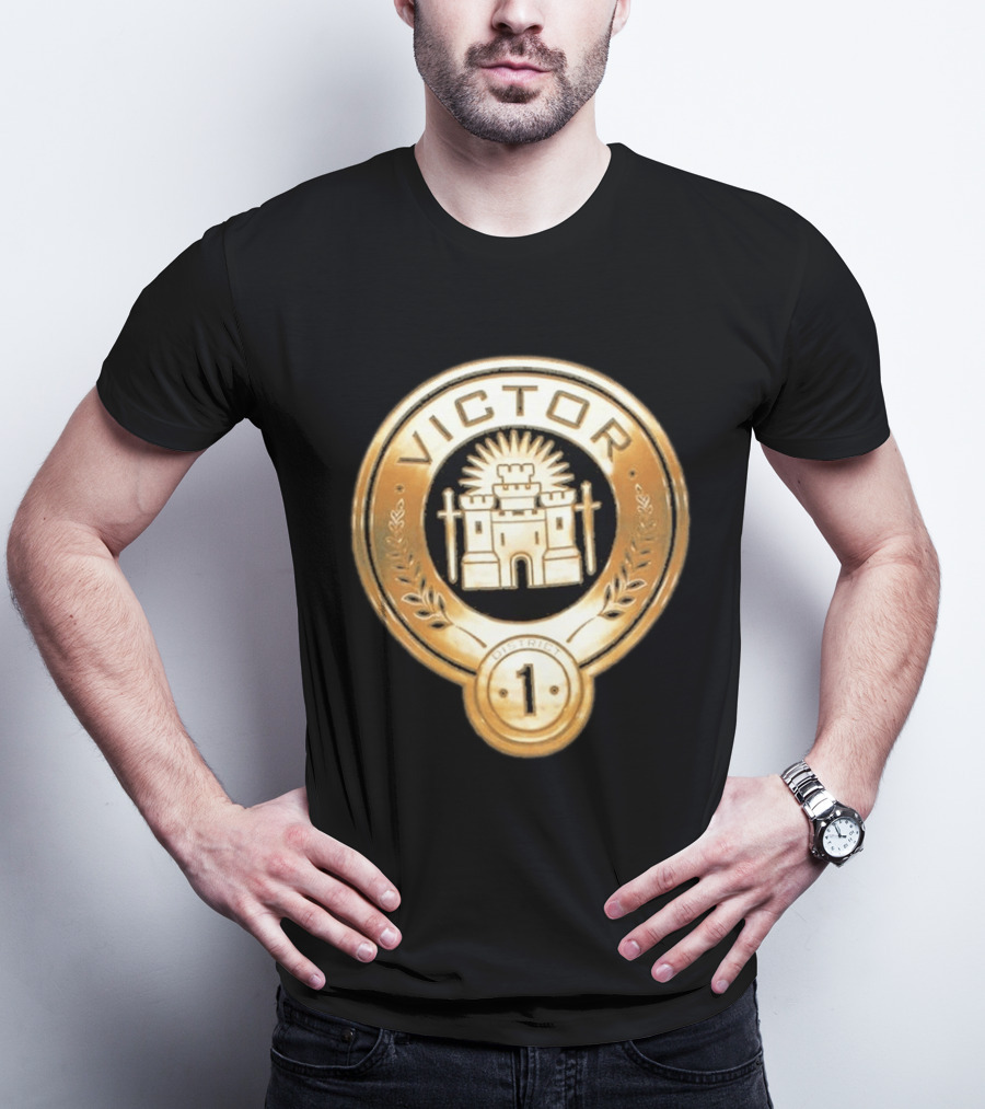 The Hunger Games Victor Emblem District 1 Badge With Castle And Swords T-Shirt