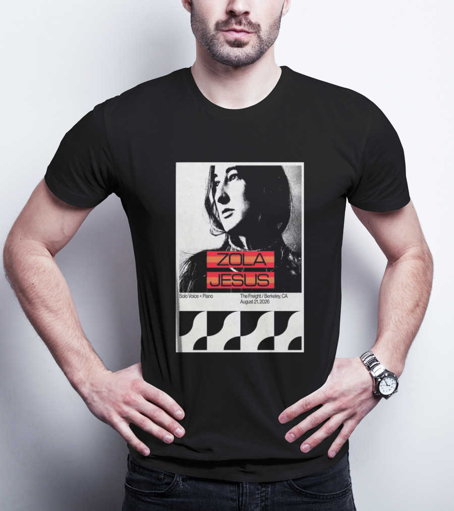 Zola Jesus Solo Voice Piano The Freight Berkeley CA August 21 2026 T-Shirt