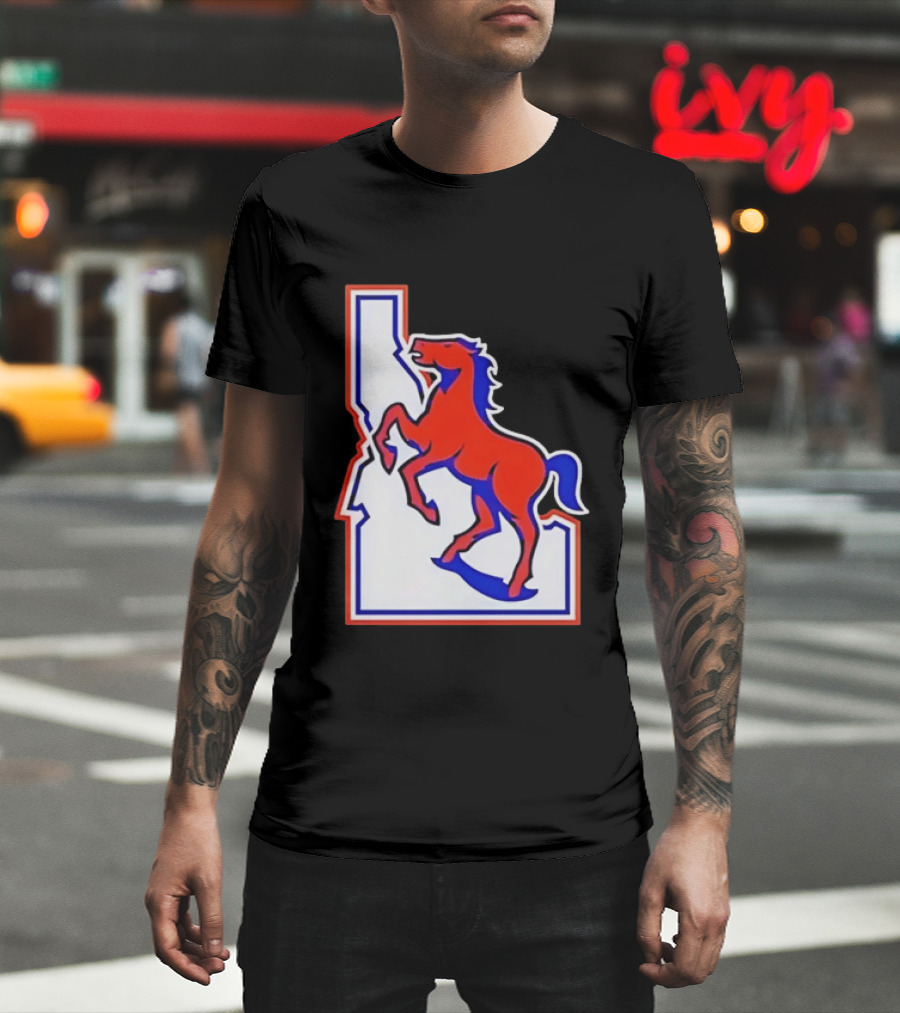 Boise State Broncos Idaho State Horse T-Shirt