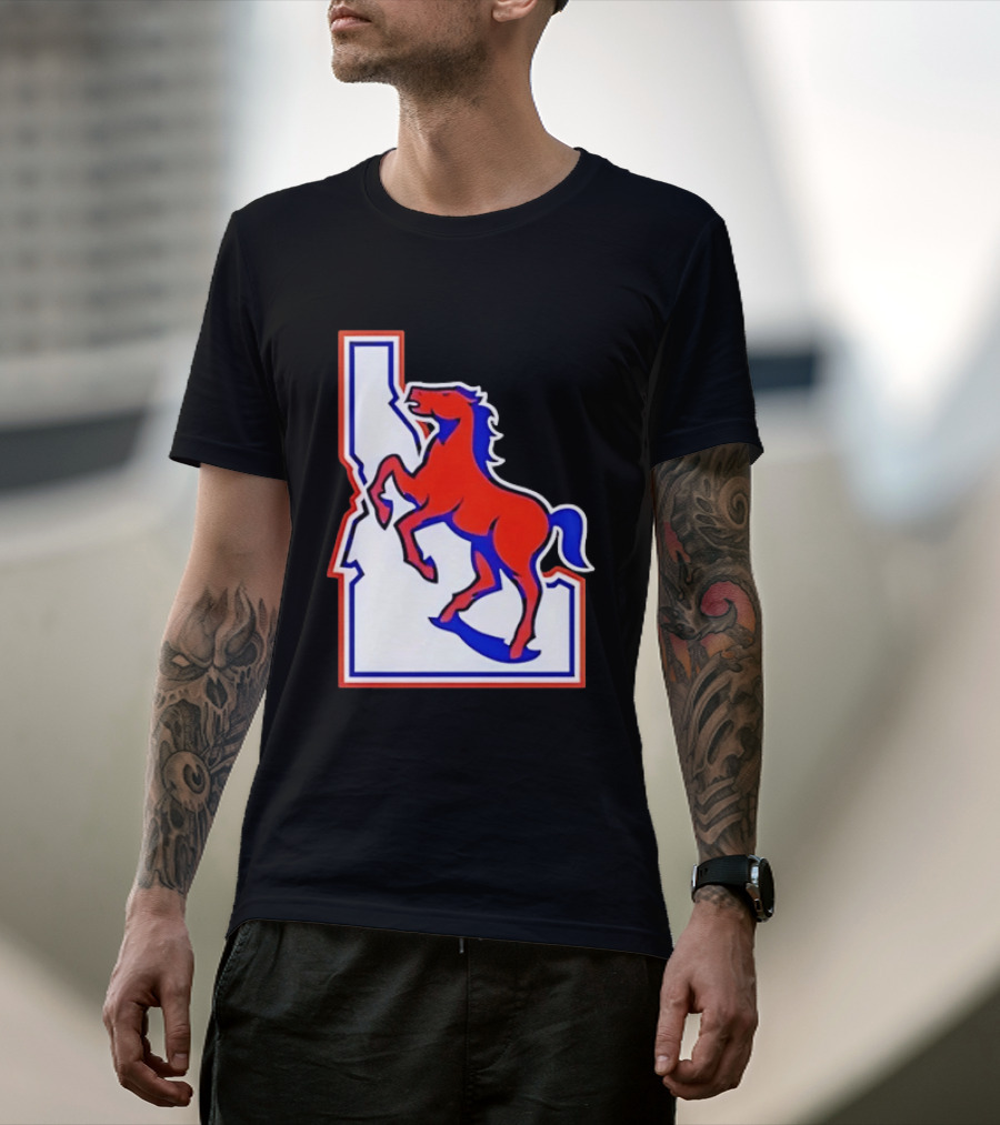 Boise State Broncos Idaho State Horse T-Shirt