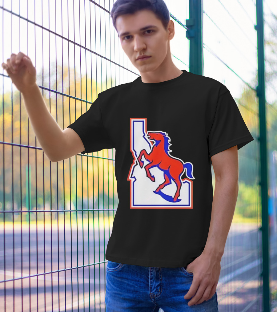 Boise State Broncos Idaho State Horse T-Shirt