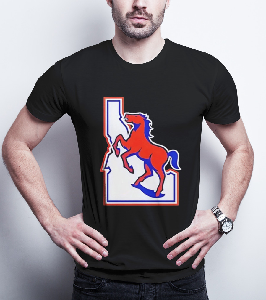 Boise State Broncos Idaho State Horse T-Shirt