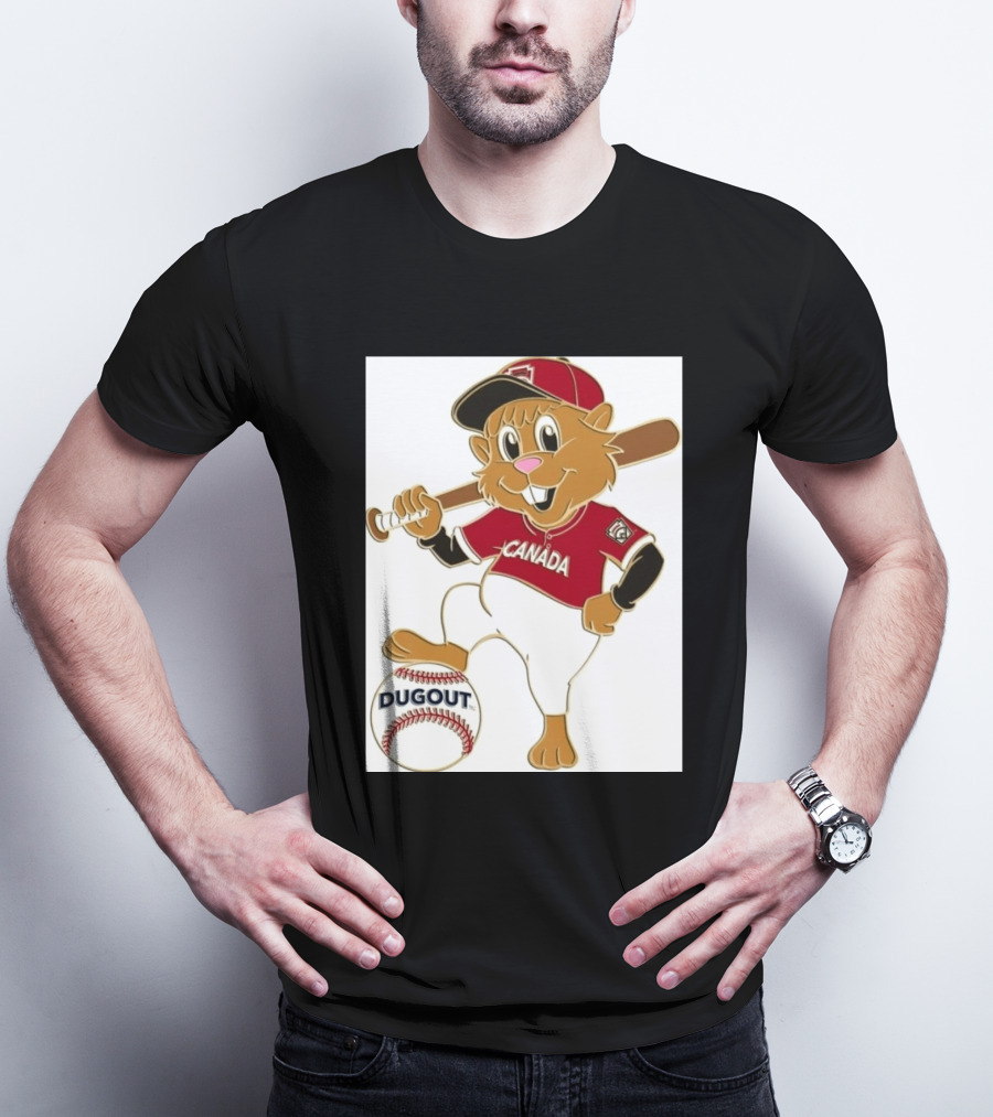 Canada Little League Beaver Baseball Dugout Pin T-Shirt