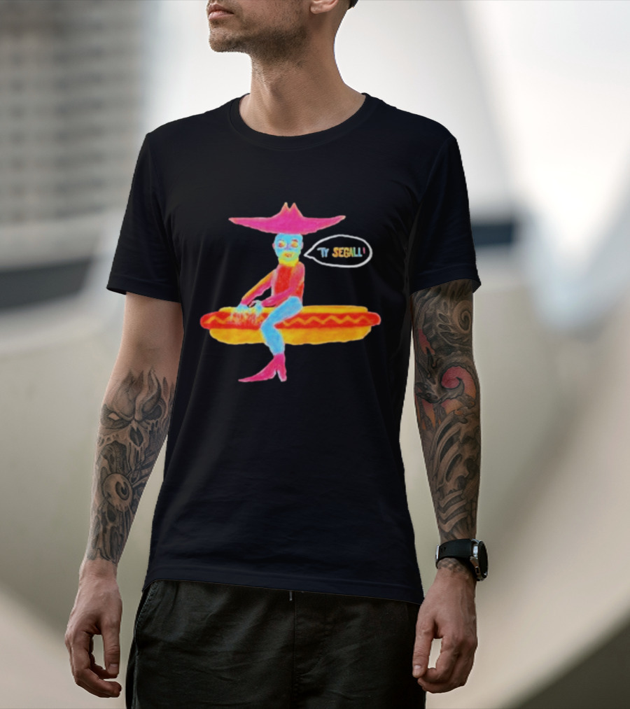 Ty Segall Hotdog Cowboy Surreal Western T-Shirt