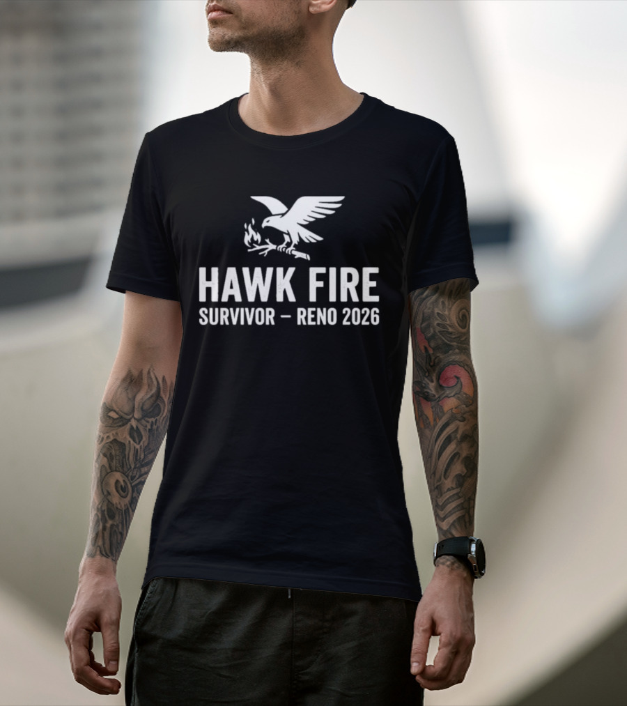 Hawk Fire Survivor Reno 2026 T-Shirt