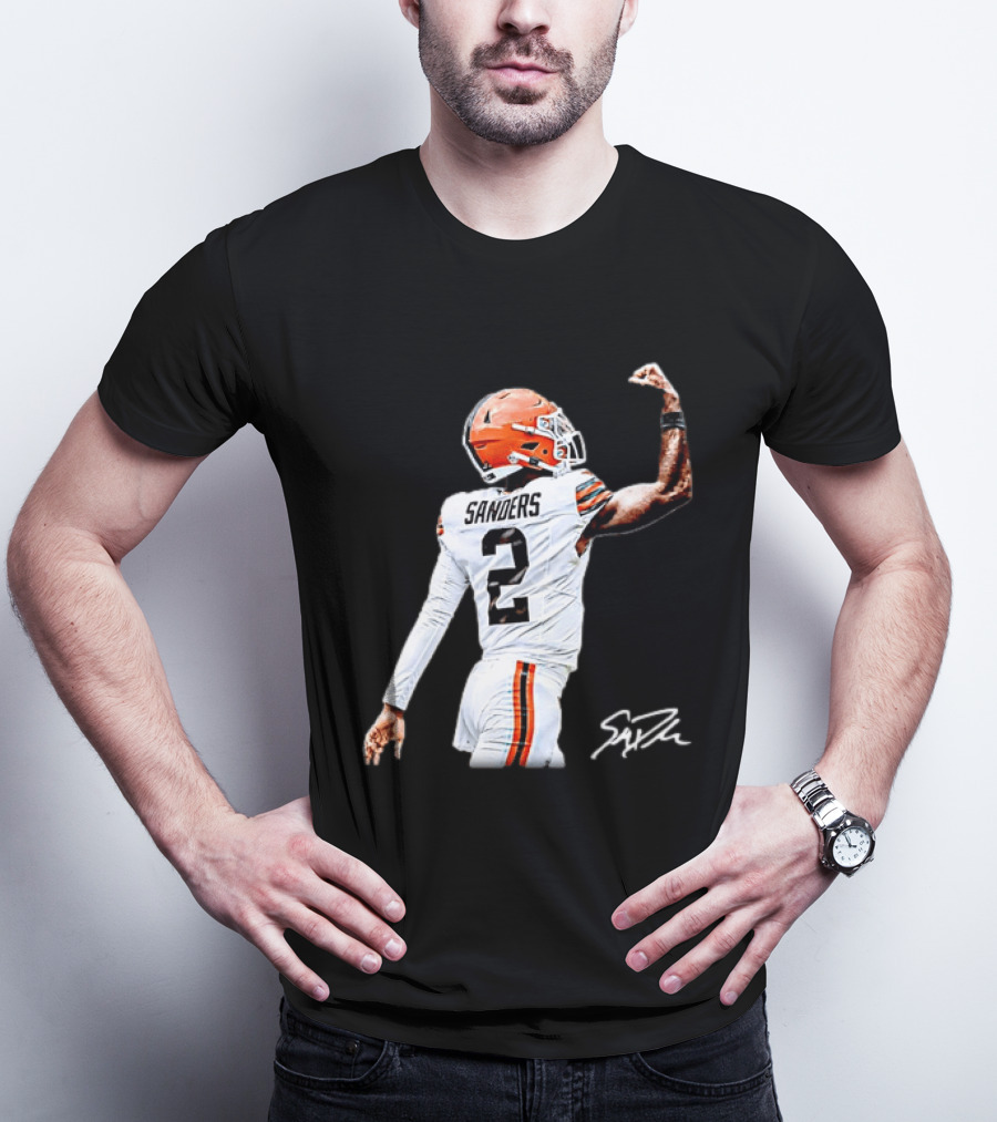 Sanders Number 2 Miami Dolphins Player Celebration T-Shirt