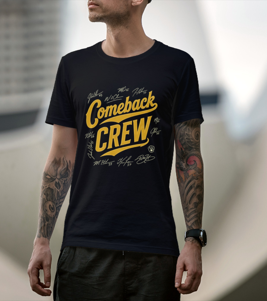 Milwaukee Brewers Comeback Crew Autographed Edition T-Shirt