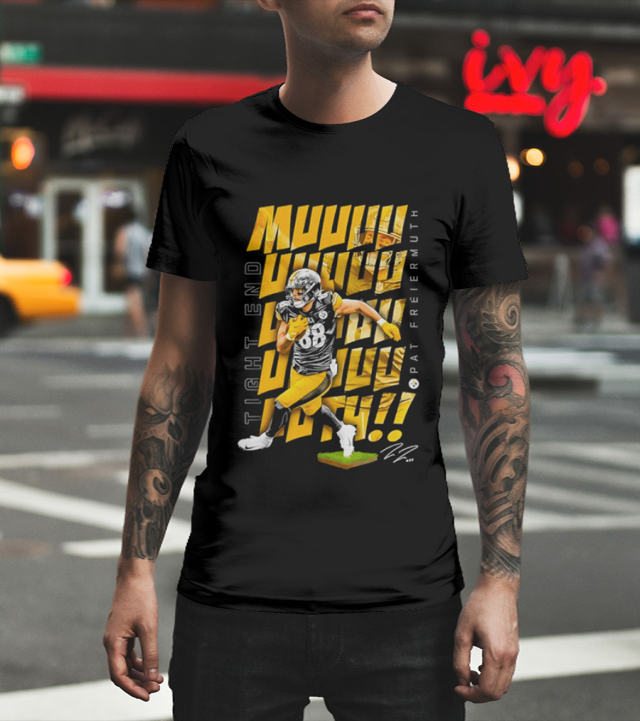 Pat Freiermuth Pittsburgh Steelers Muuuuuuth Tight End T-Shirt