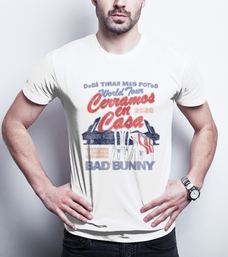 Debi Tirar Mas Fotos World Tour Bad Bunny 2022 Tour Series T-Shirt