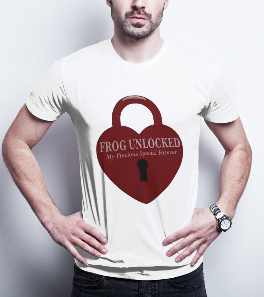 Frog Unlocked Heart Lock My Precious Special Forever T-Shirt