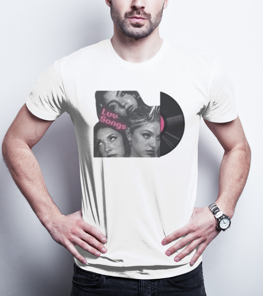 Triple Charm Vinyl Record Luv Songs T-Shirt