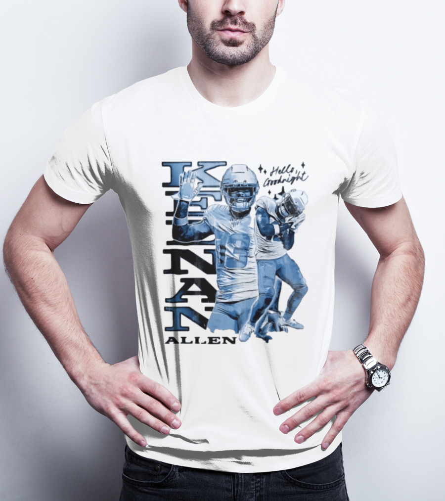 Los Angeles Chargers Keenan Allen Hello Goodnight Waving Sleeping Pose T-Shirt