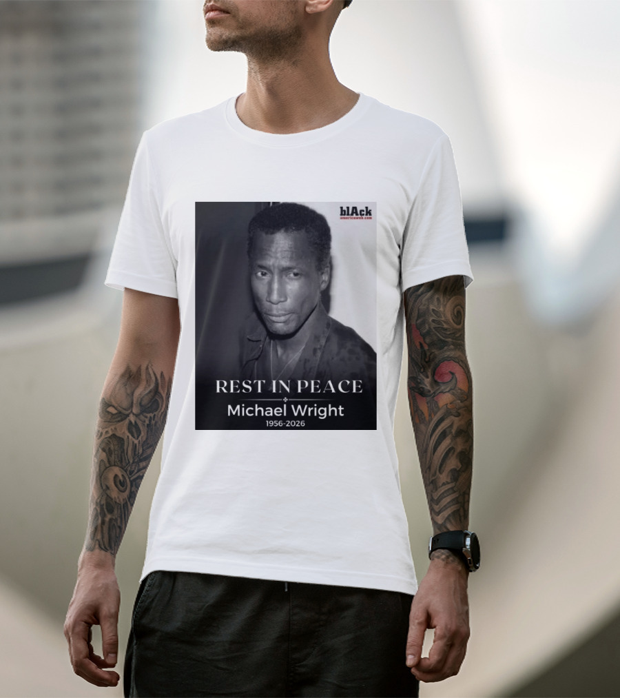 Rest In Peace Michael Wright 1956 2026 Black America Web T-Shirt