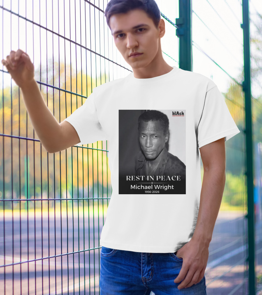 Rest In Peace Michael Wright 1956 2026 Black America Web T-Shirt
