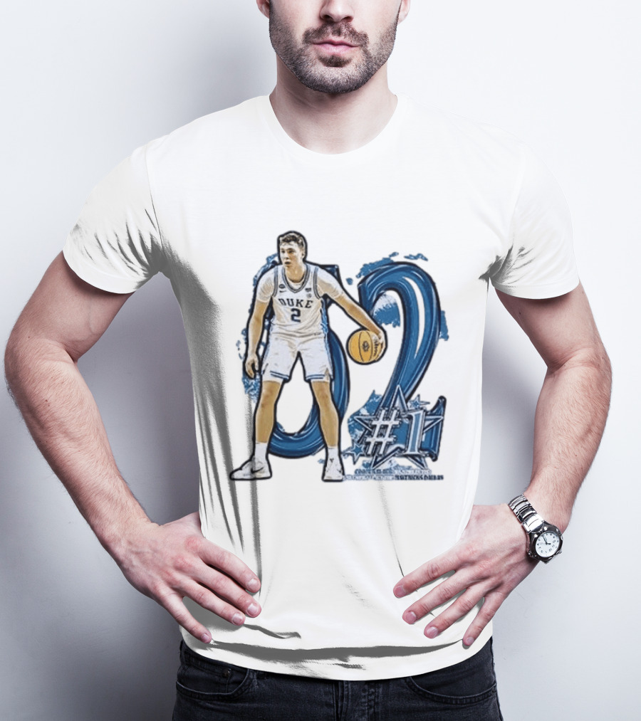 Duke Basketball Cooper Flagg Draft Number One Dallas Mavericks T-Shirt