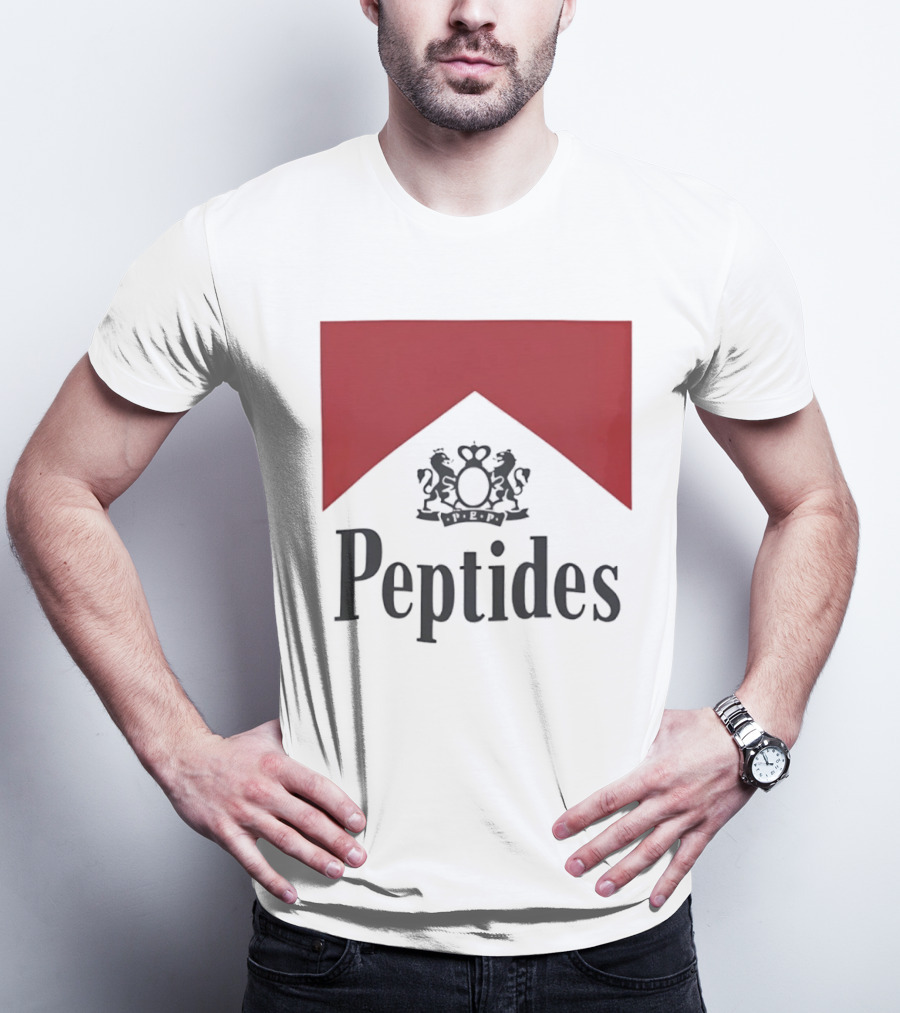 Peptides Regal Crest And Red Banner T-Shirt