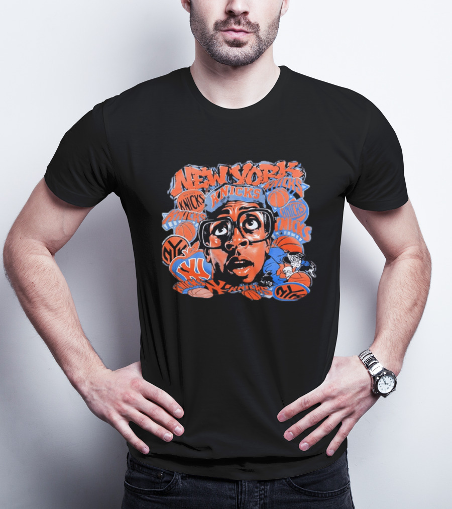 Spike Lee New York Knicks NBA Basketball Retro Graffiti T-Shirt