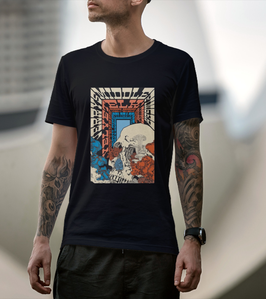 Jerry's Middle Finger Boulder Colorado September 27 2026 Skull T-Shirt