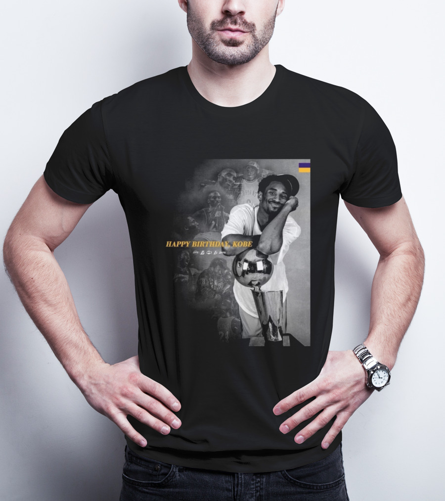 Legend Laker Happy Birthday Kobe Iconic Moments And Achievements T-Shirt