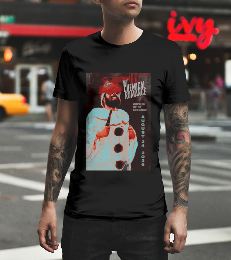 My Chemical Romance Minneapolis MN Target Field August 24 2026 With Sleater Kinney T-Shirt