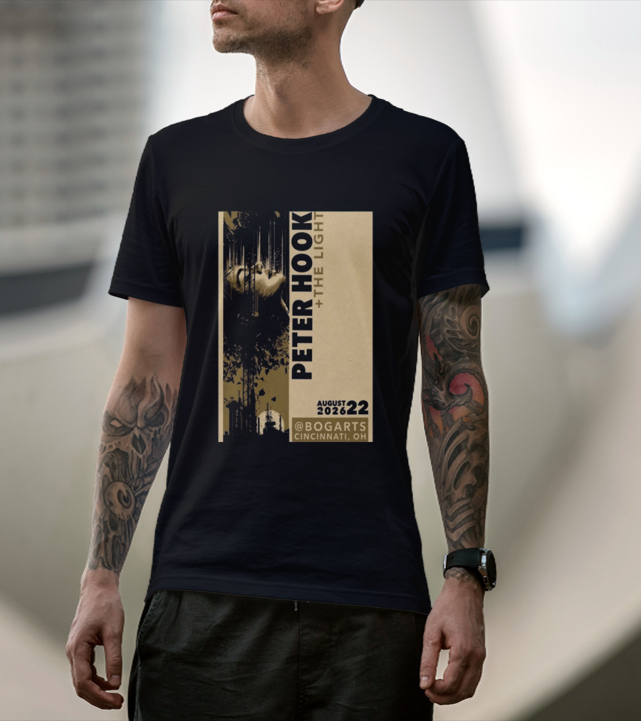 Peter Hook And The Light Live At Bogarts Cincinnati 2026 T-Shirt