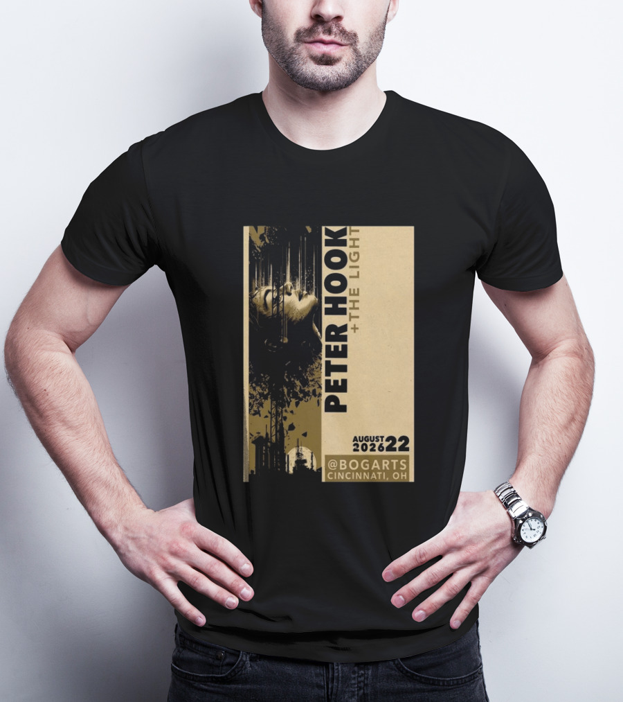 Peter Hook And The Light Live At Bogarts Cincinnati 2026 T-Shirt