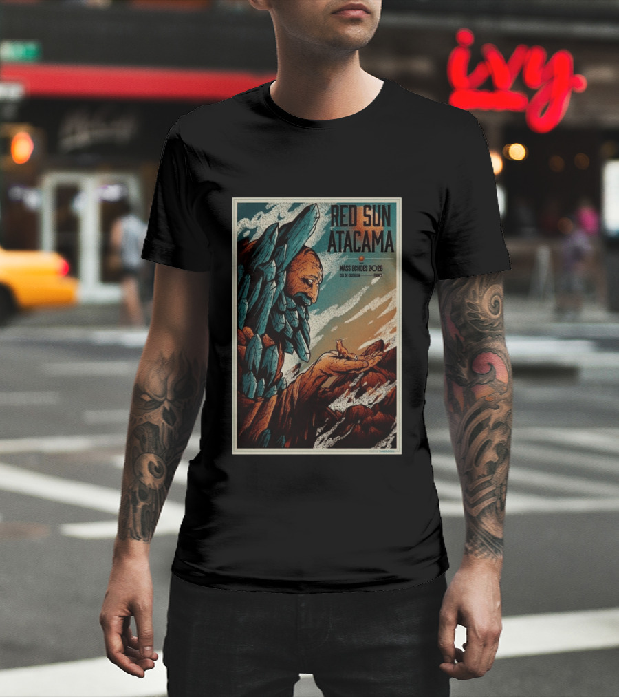 Red Sun Atacama Mass Echoes 2026 Col De Castillon Event T-Shirt