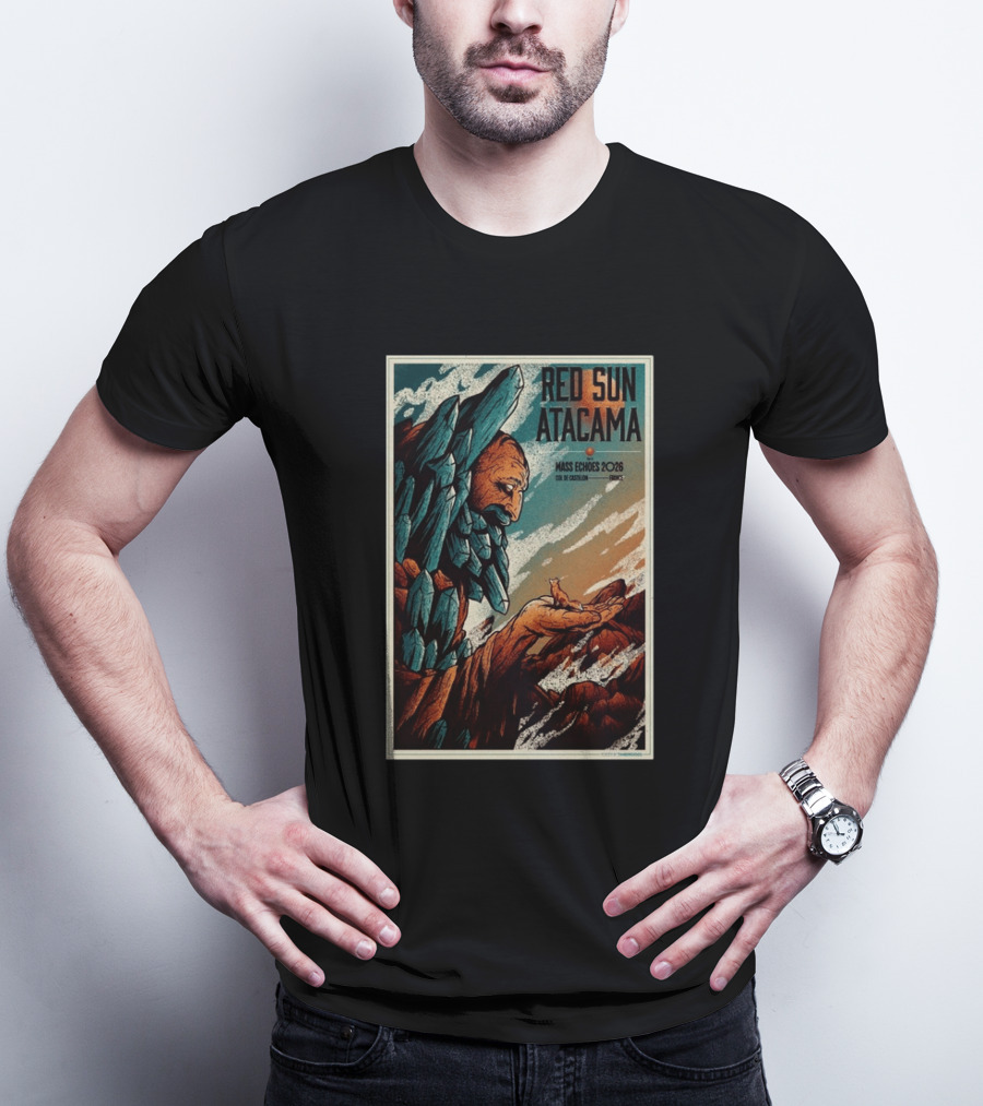 Red Sun Atacama Mass Echoes 2026 Col De Castillon Event T-Shirt