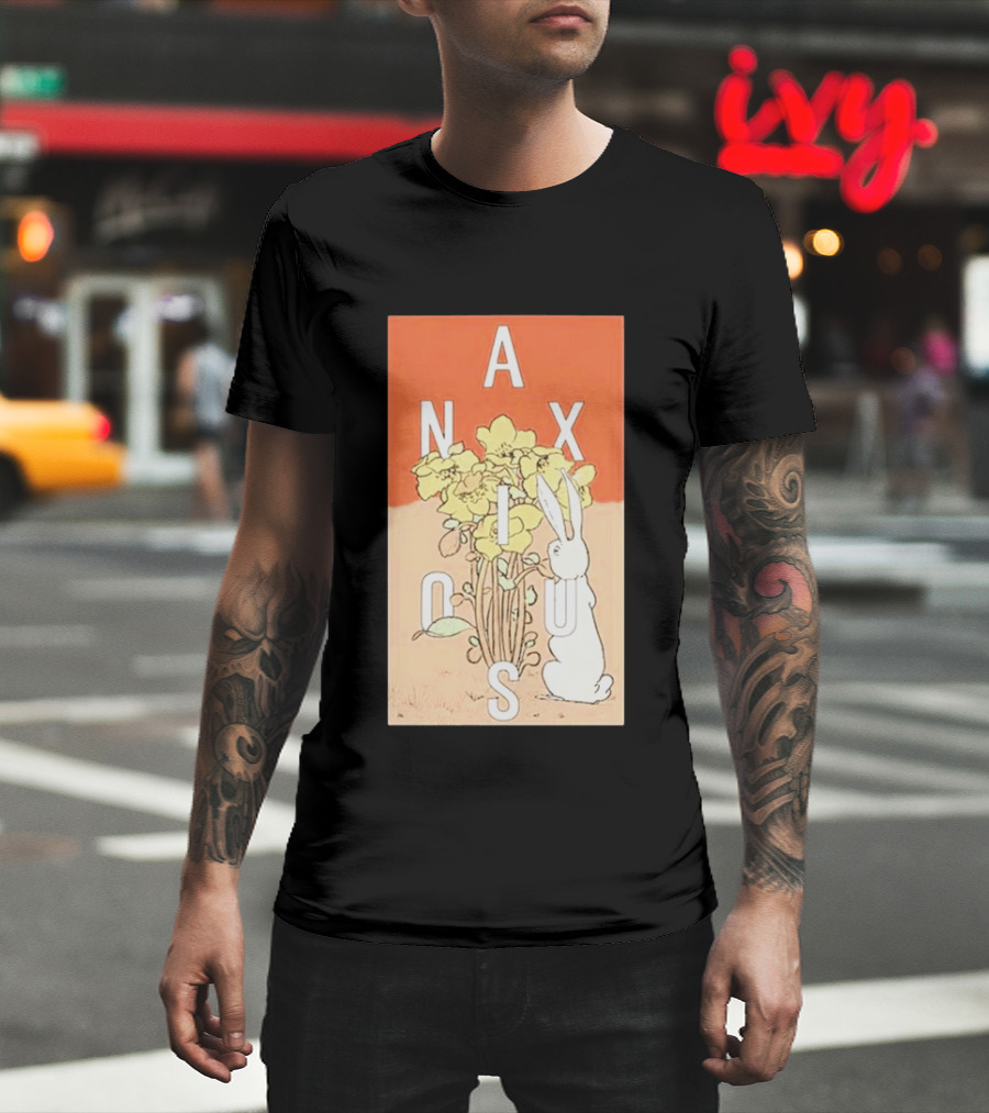 Anxious Tour 2026 Bouquet And Rabbit Summer Fall T-Shirt