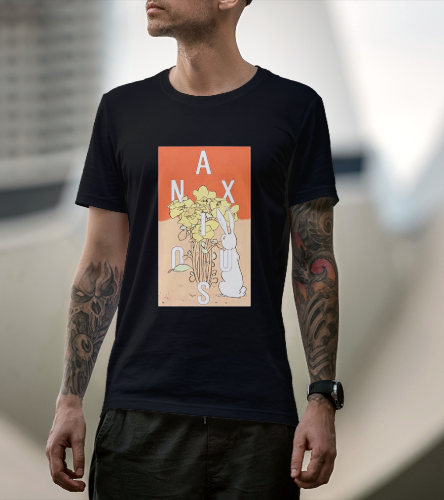 Anxious Tour 2026 Bouquet And Rabbit Summer Fall T-Shirt