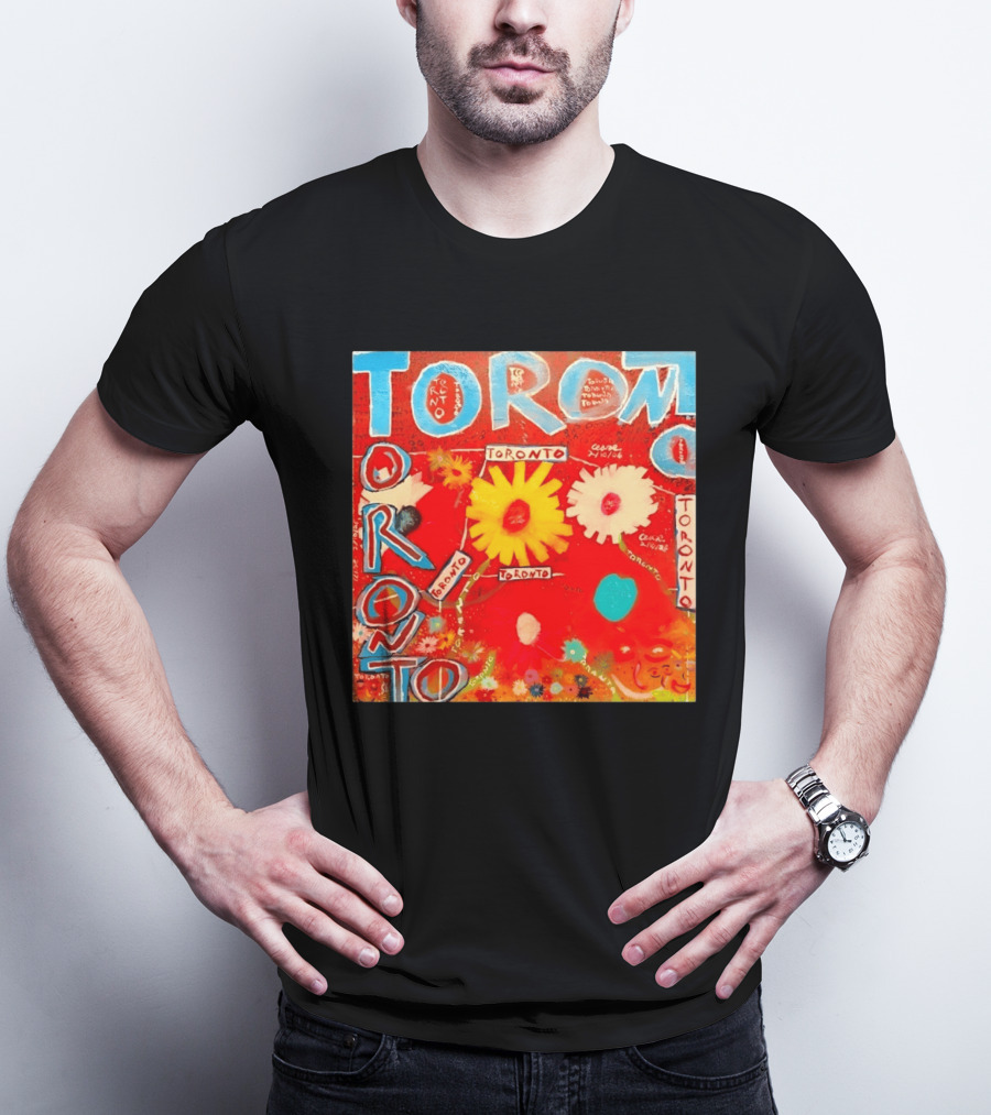 Toronto Floral By Ceare Painting Colorful Flowers T-Shirt
