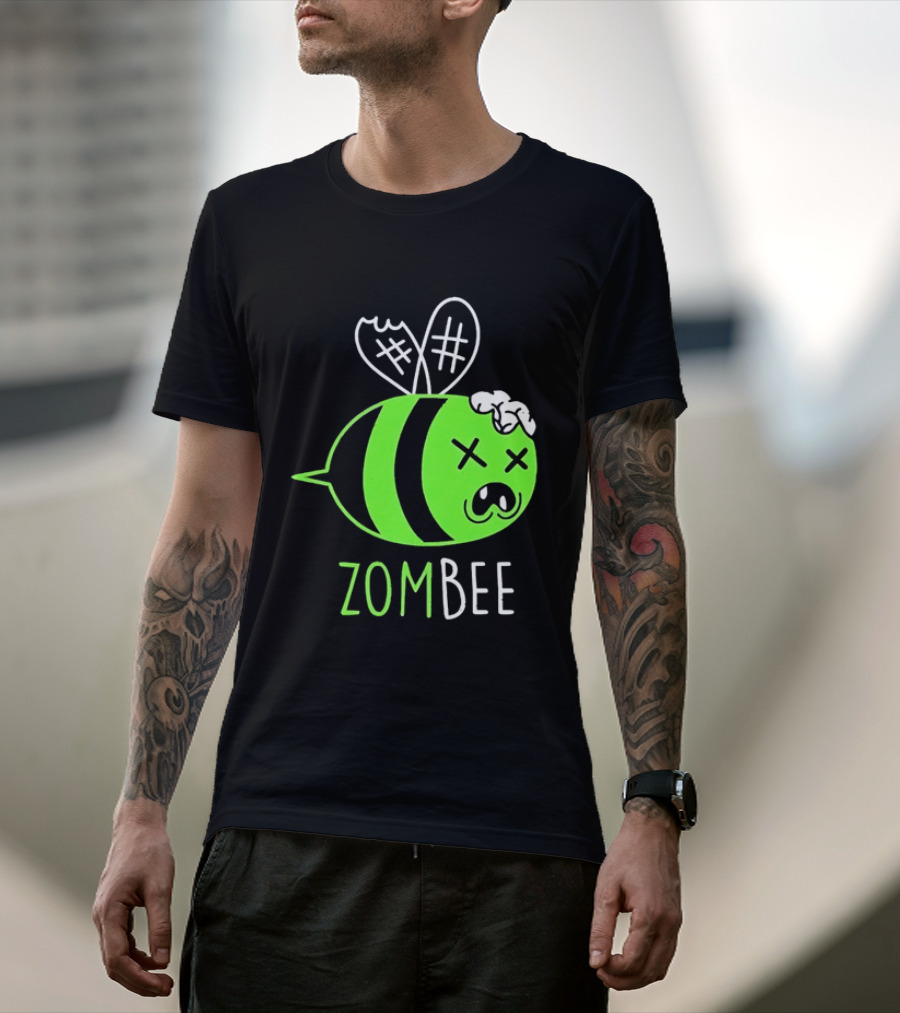 Zombee Brainy Undead Insect Horror Bee T-Shirt