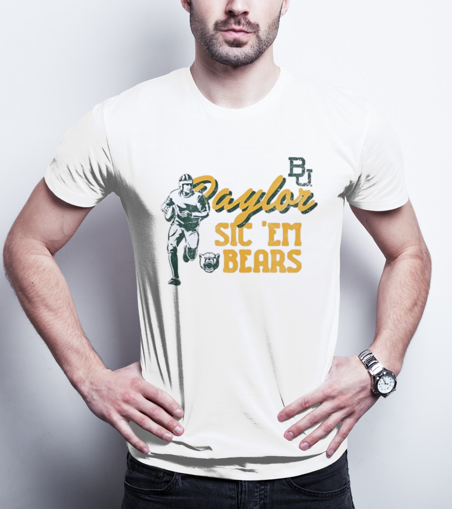 Baylor Bears Sic 'Em BU Football Eighteen Forty Five T-Shirt