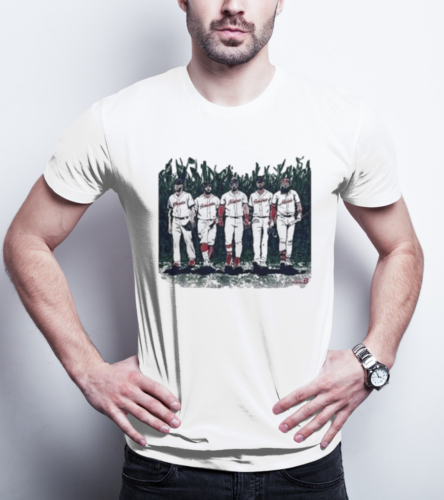Boston Baseball Is This Heaven Field Of Dreams Players Cornfield T-Shirt
