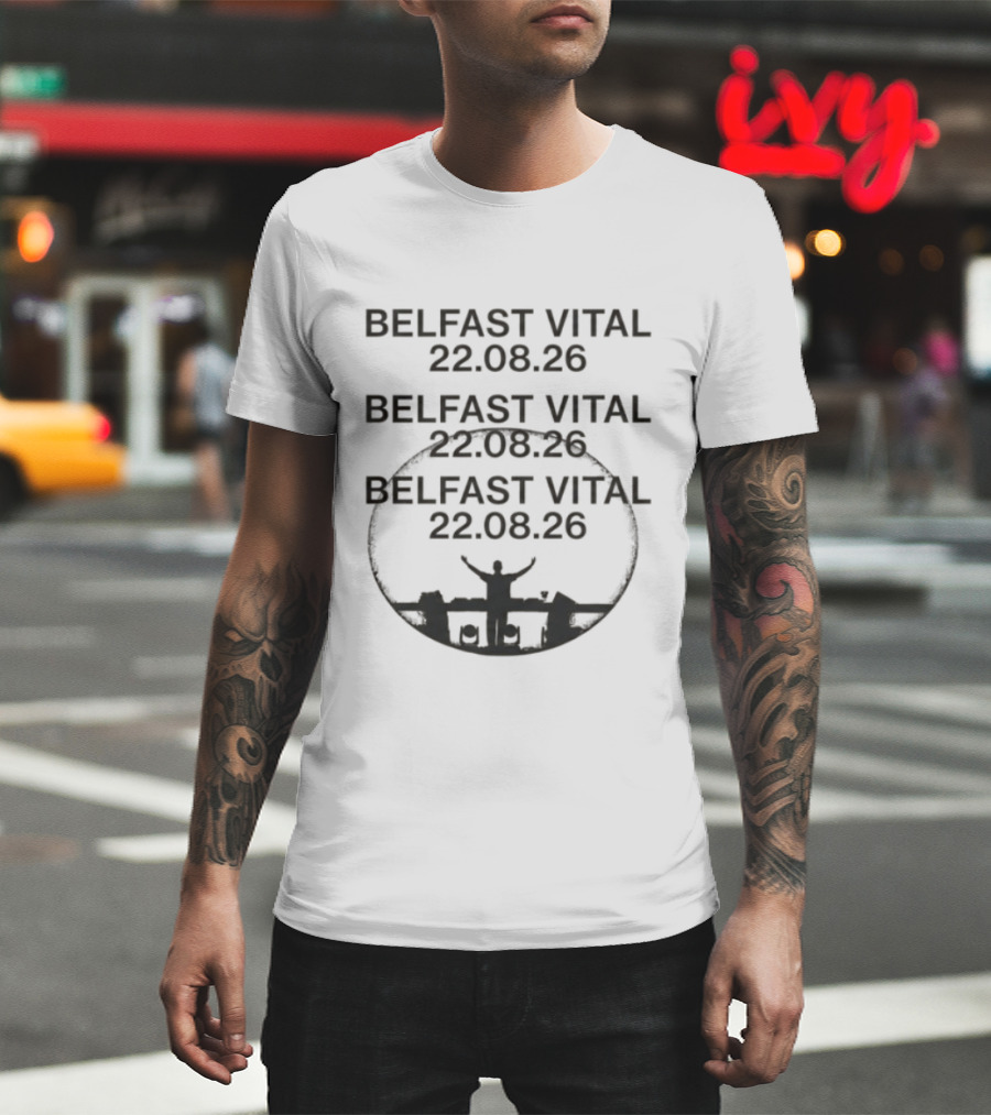 Belfast Vital 22.08.26 Calvin Harris Store Ecru T-Shirt