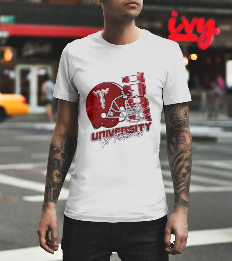 Troy Trojans University Go Trojans Football Helmet T T-Shirt