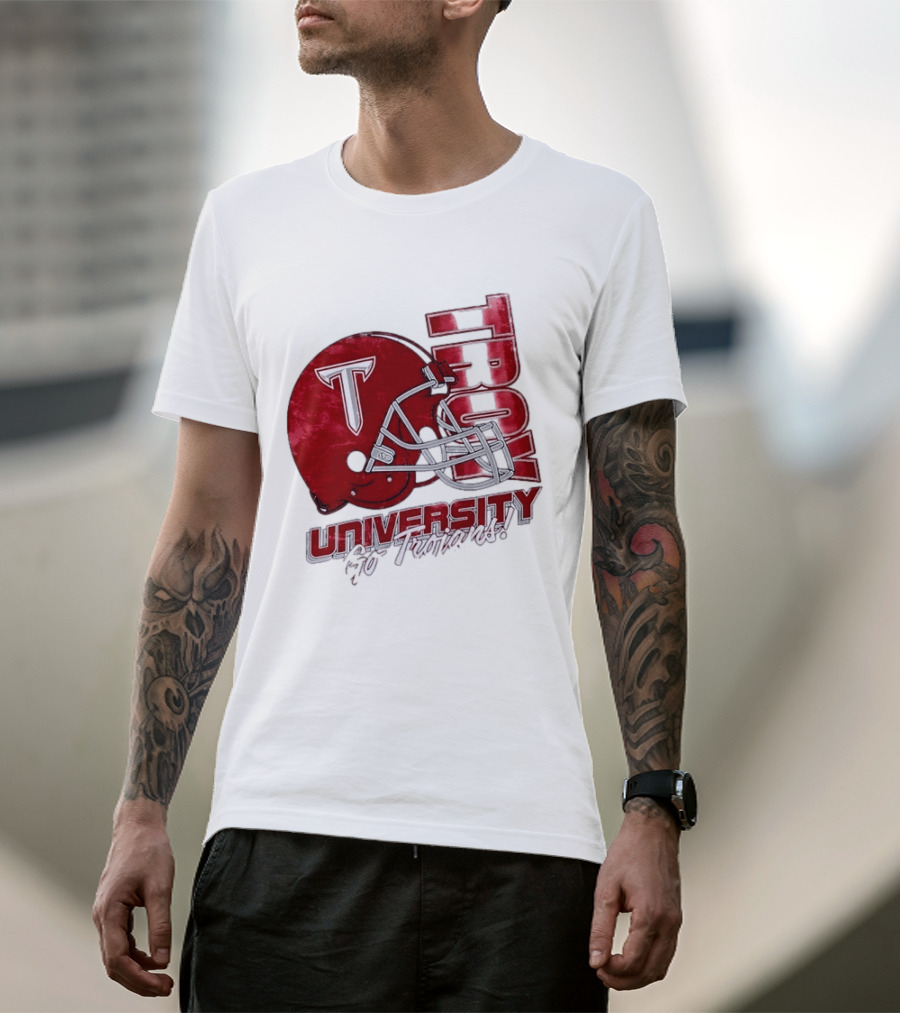 Troy Trojans University Go Trojans Football Helmet T T-Shirt